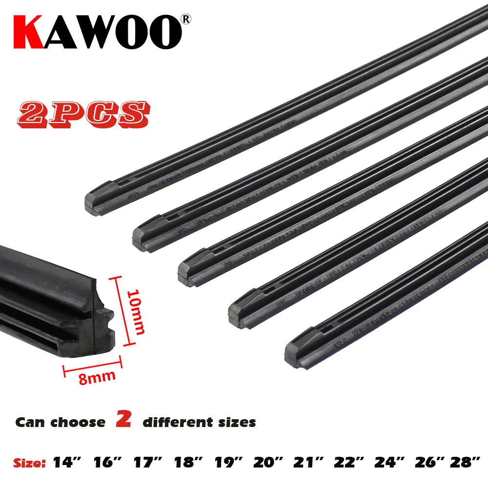 KAWOO-2pcs-Auto-All-seasons-Windshield-Car-Wiper-Blades-Refills-Natural ...