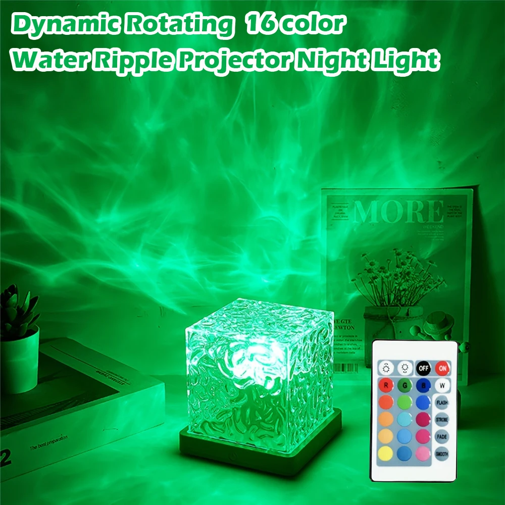 Dynamic-Water-Ripple-Night-Light-16-Color-Projector-Lamp-Bedroom ...