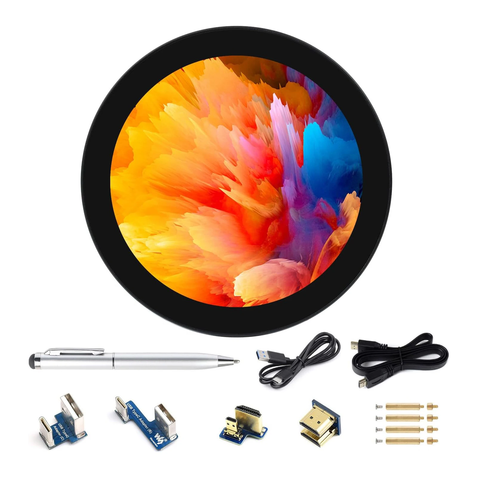 4inch 720x720 Round Touch Screen Monitor Kit for RasPi RPI Raspberry Pi ...