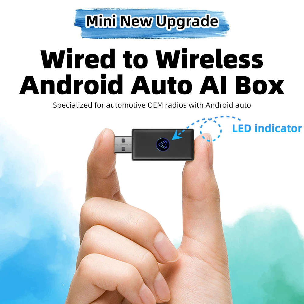 New-Upgrade-Mini-Wired-to-Wireless-Android-Auto-Adapter-for-Wired ...