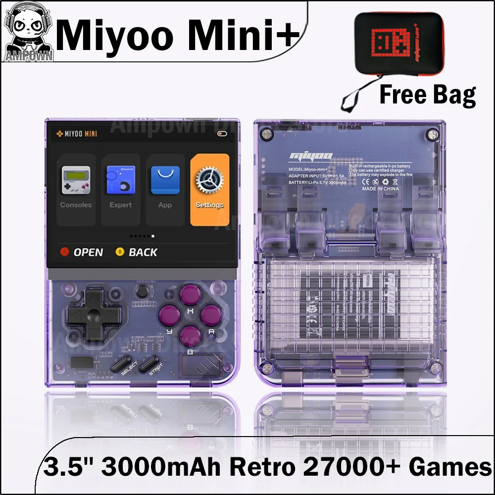 Miyoo Mini Plus Miyoomini + 3.5'' IPS OCA Portable Retro 32GB 64GB ...