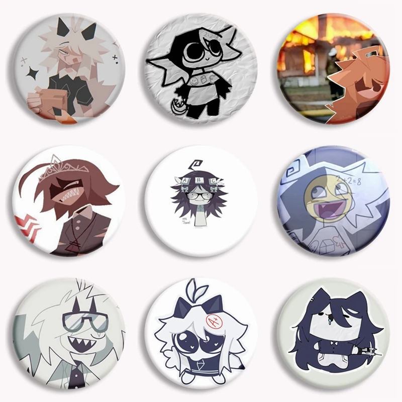 FPE Anime Soft Button Pin Oliver Skell Claire Thavel Circle Bubbly ...