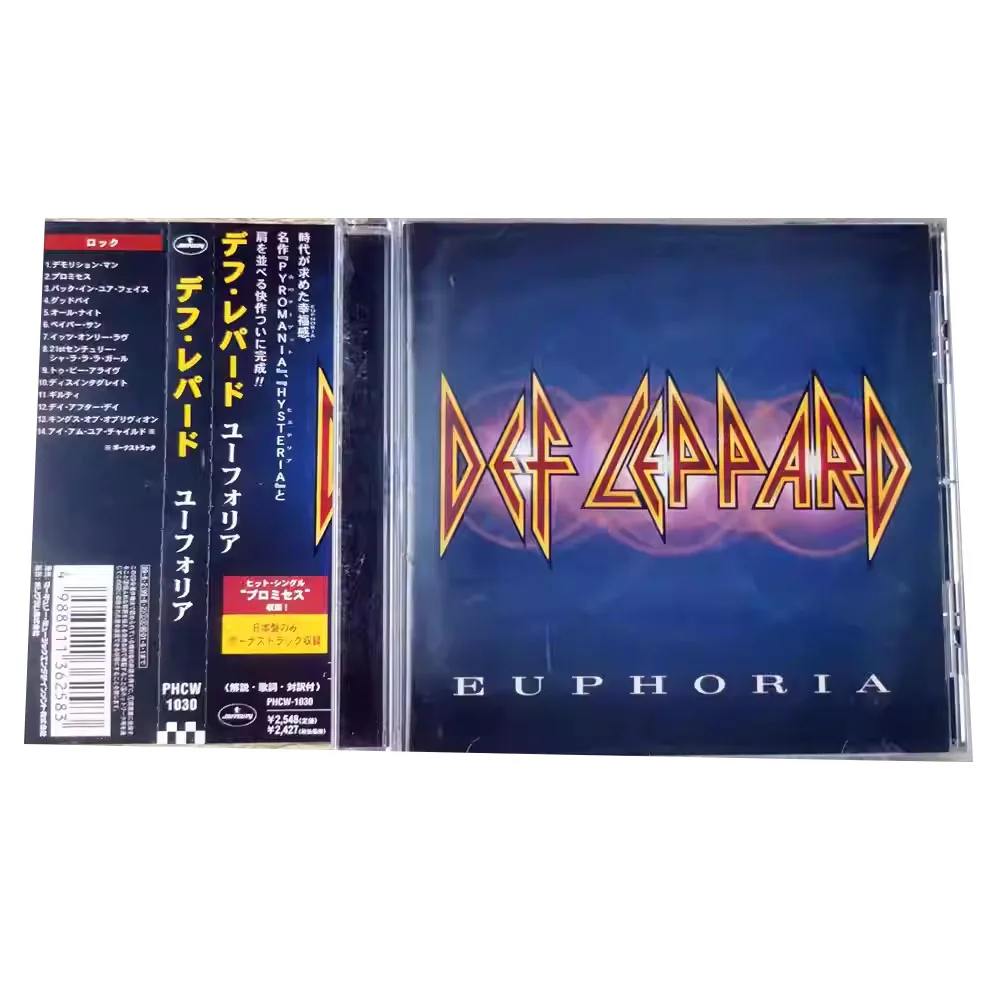 Def Leppard Euphoria CD 1999 June 8 Released Hard Rock Glam Metal ...