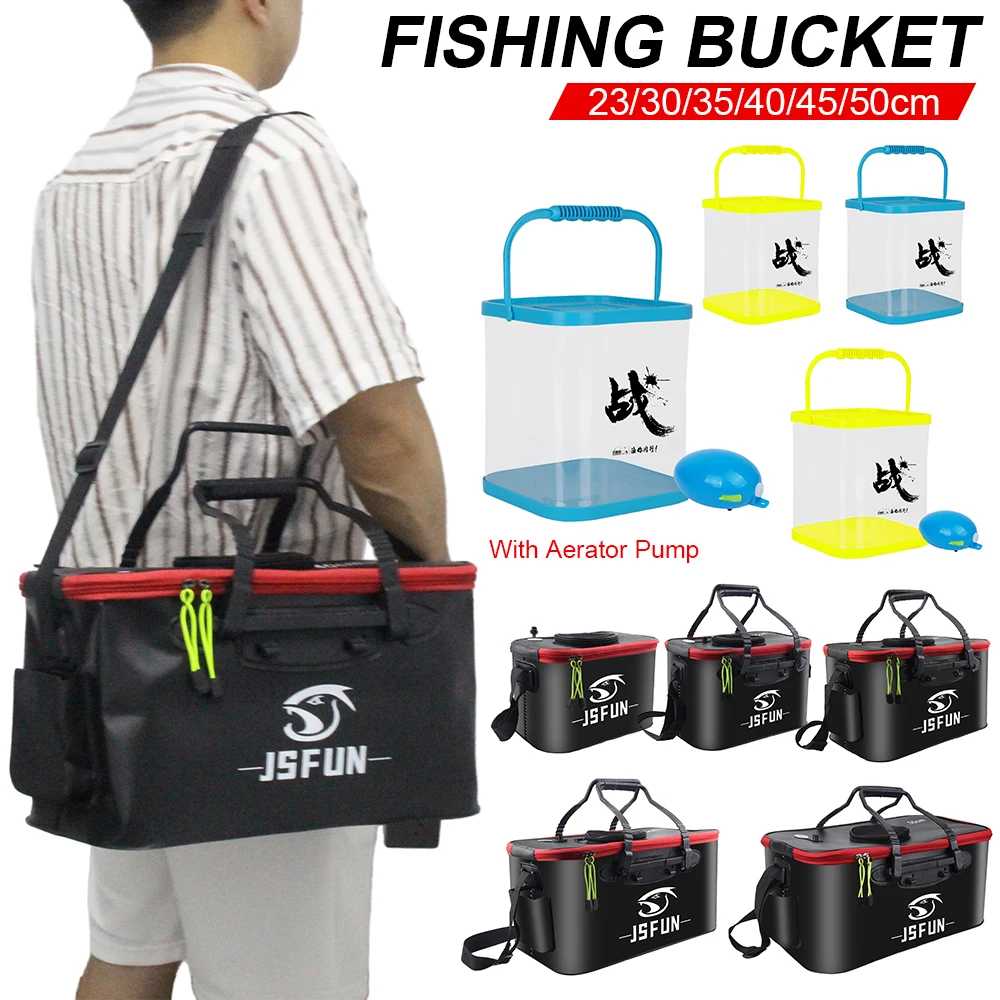 Folding-pesca-isca-balde-dobr-vel-peixe-prote-o-balde-peixe-vivo ...