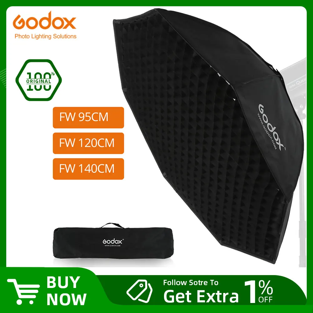 Godox-softbox-95cm-120cm-140cm-Octagon-Honeycomb-Grid-Softbox-soft-box ...
