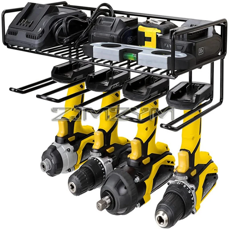 Wall-mounted-Power-Tool-Rack-Electric-Drill-Organizer-Garage-Tool ...