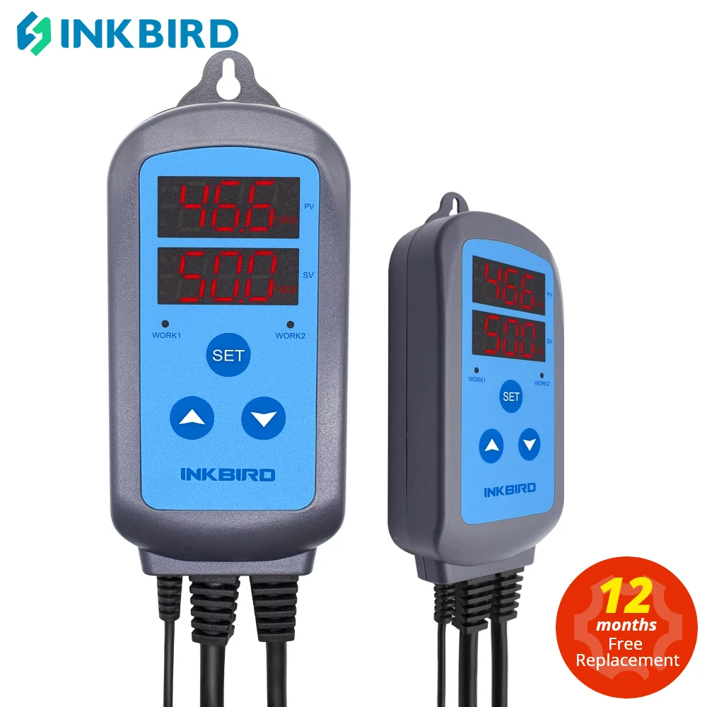 INKBIRD IHC-200 Pre-wired Digital Dural Stage Humidity Controller ...