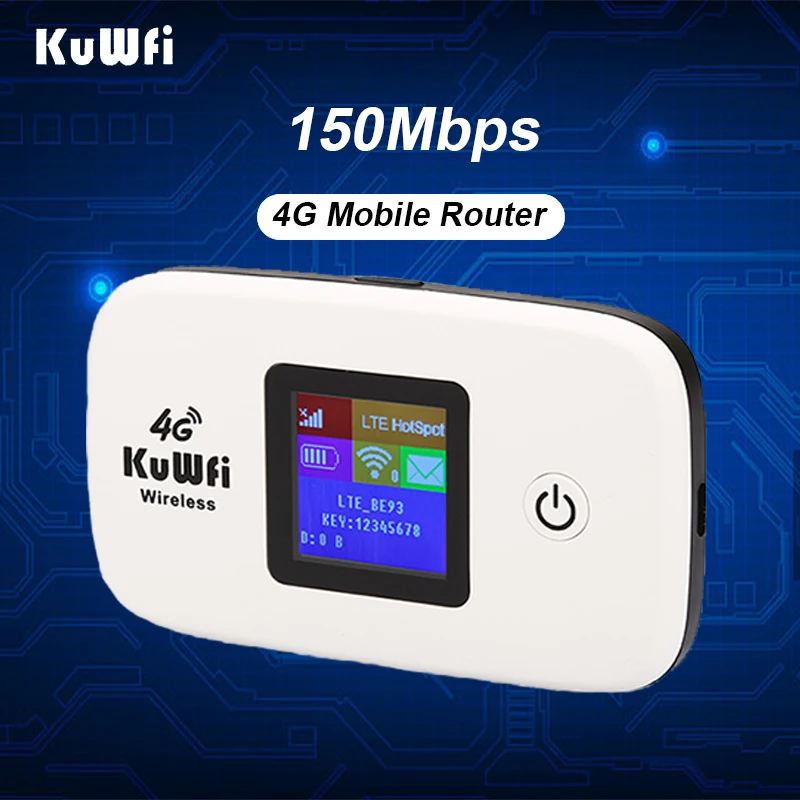 KuWfi-Roteador-Desbloqueado-150Mbps-M-vel-4G-LTE-Mini-Size-Modem-Port ...