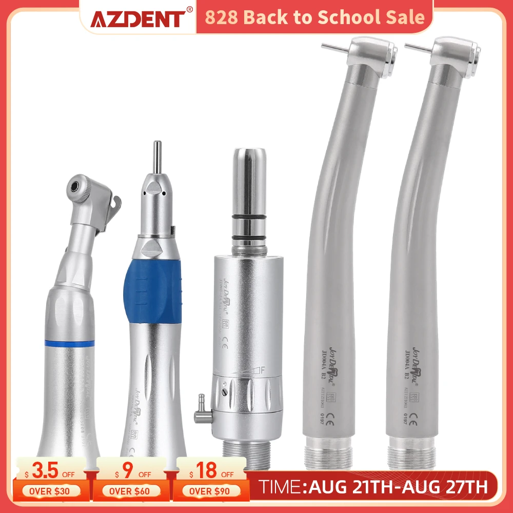 AZDENT-2023-Dental-High-Low-Speed-Handpiece-Kit-1-1-Ratio-Dental-Push ...