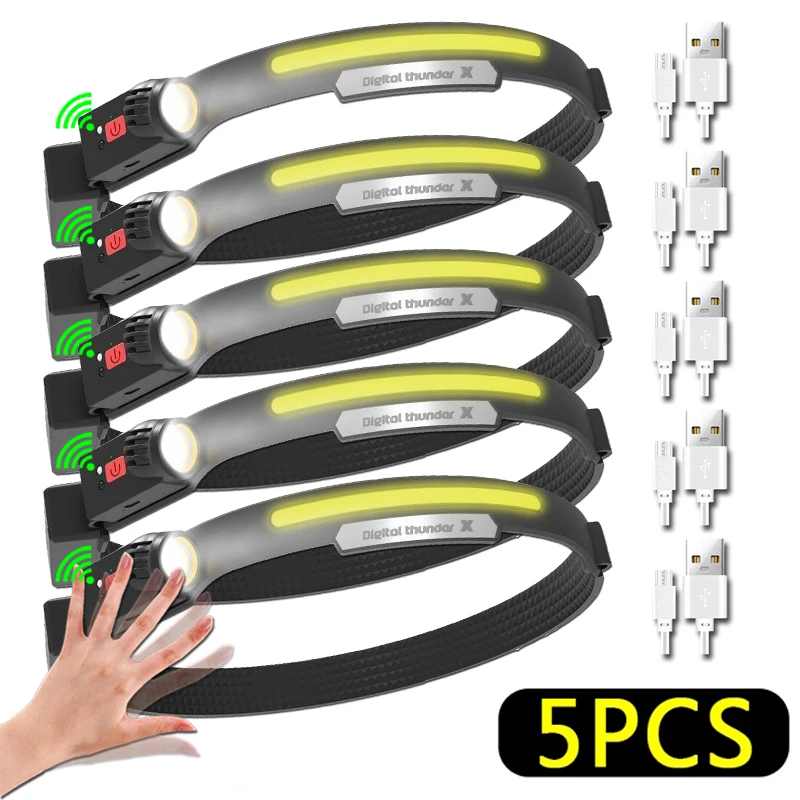 Newest-LED-Headlight-Work-Headlamp-USB-Rechargeable-Head-Torch-230 ...