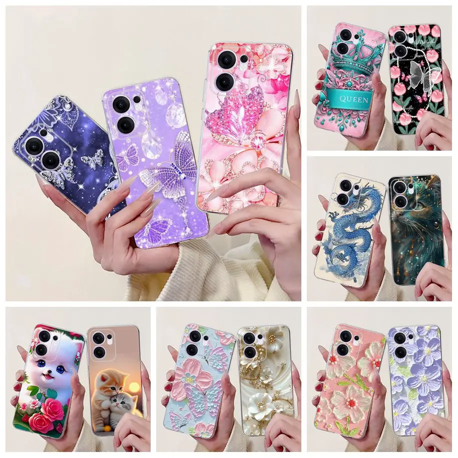 For OPPO Reno 13F Case CPH2699 CPH2701 Silicone Cover New Fashion ...