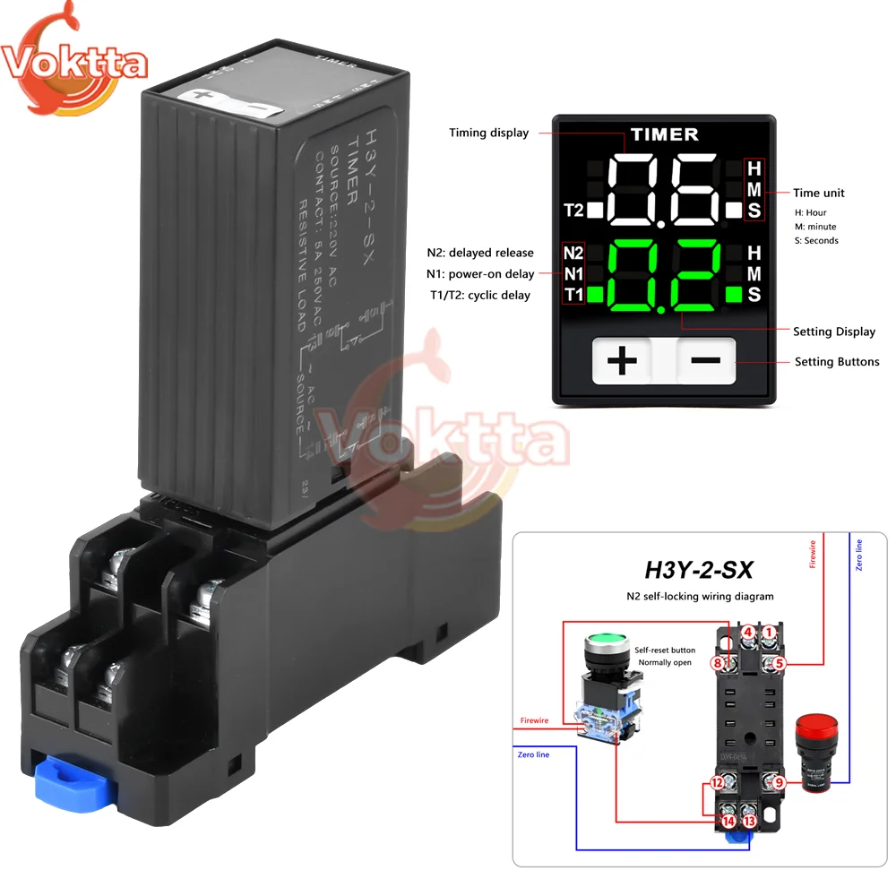 LCD-Display-Delay-Relay-DC12V-DC24V-DC220V-Power-on-Delay-Controller ...