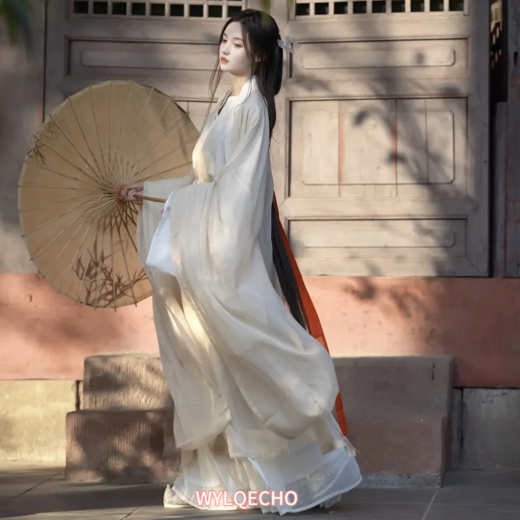 Vestido-de-Hanfu-blanco-traje-de-hada-tradicional-china-conjunto-de ...