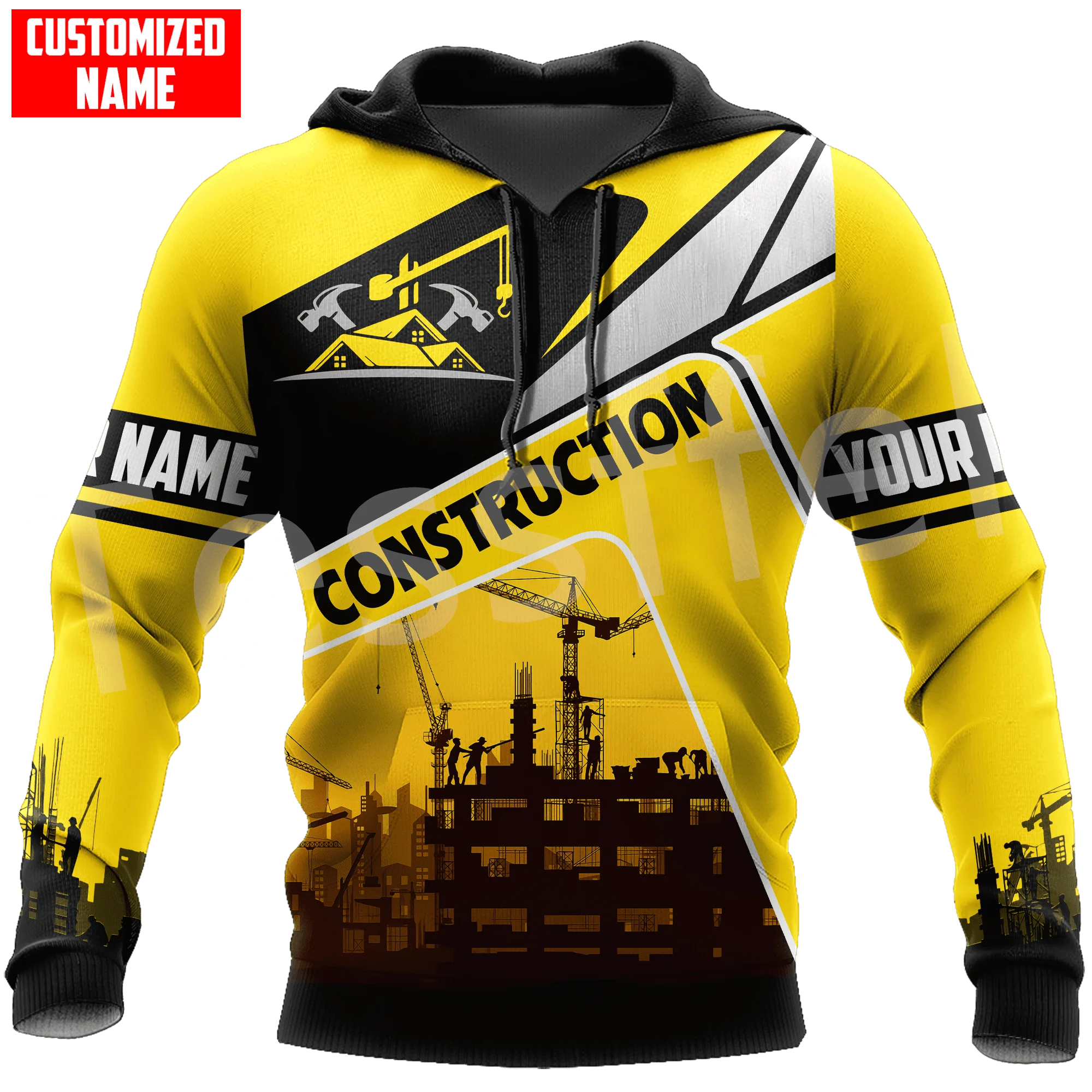 NewFashion Construction Worker Architect Operator Retro Harajuku ...
