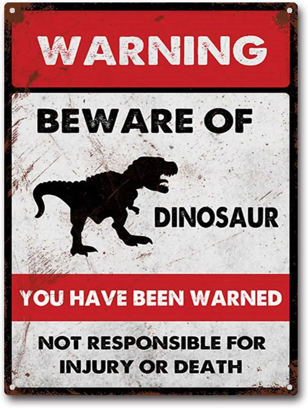 Tin-Sign-Beware-of-Dinosaur-Metal-Tin-Sign-Vintage-Bar-Man-Cave-Patio ...