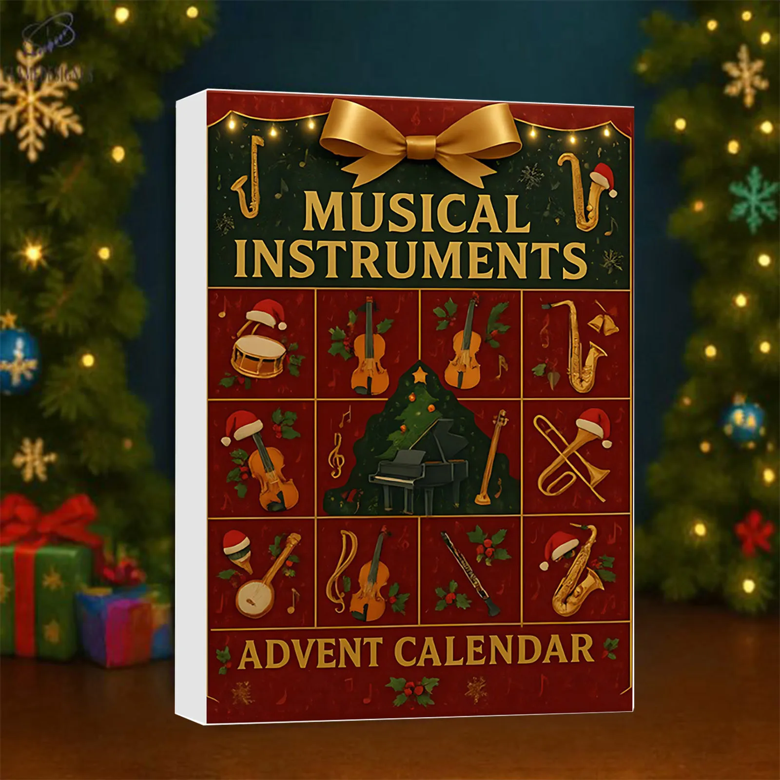 24 Day Christmas Musical Instrument Advent Calendar Countdown Calendar ...