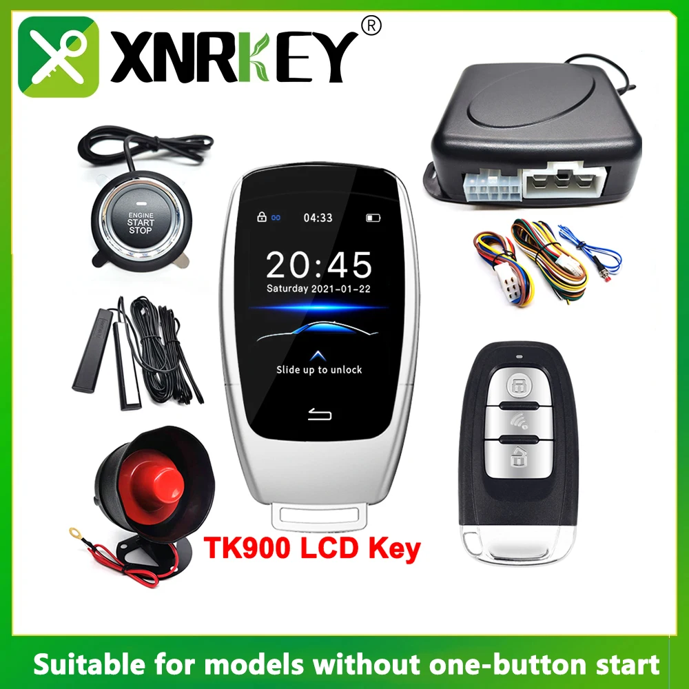 XRNKEYSmart Car Alarm Remote Start Stop Keyless Entry System Engine ...