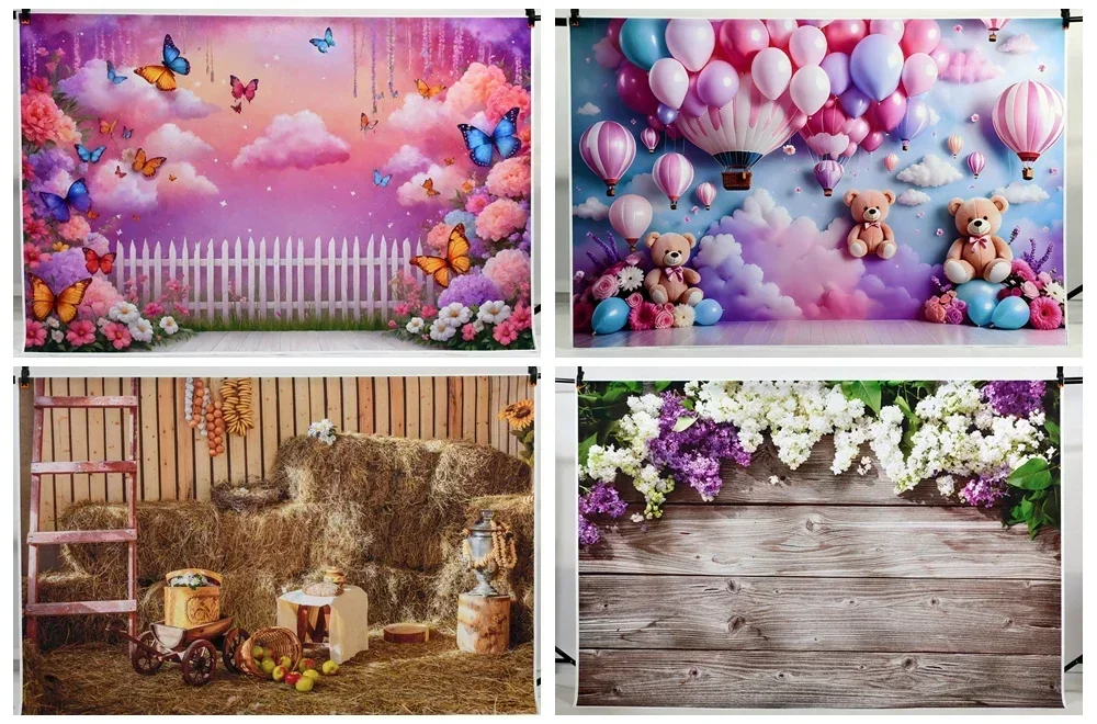 MOON.QG Boho Style Wedding Background Photography Bohemia Flower Window ...