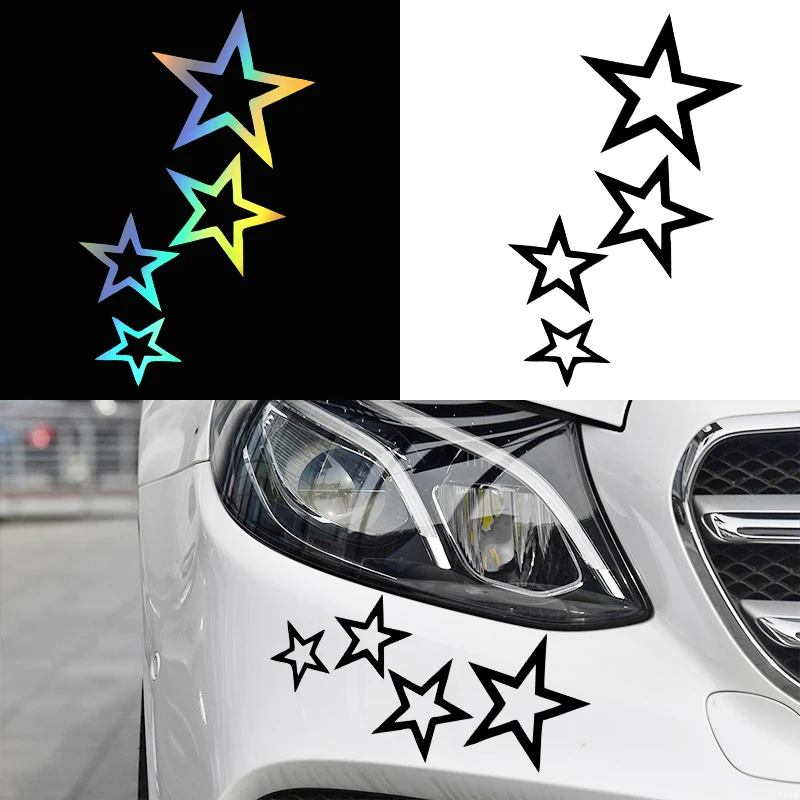 G078 12CMX24CM stars car sticker vinyl car decal waterproof stickers on ...