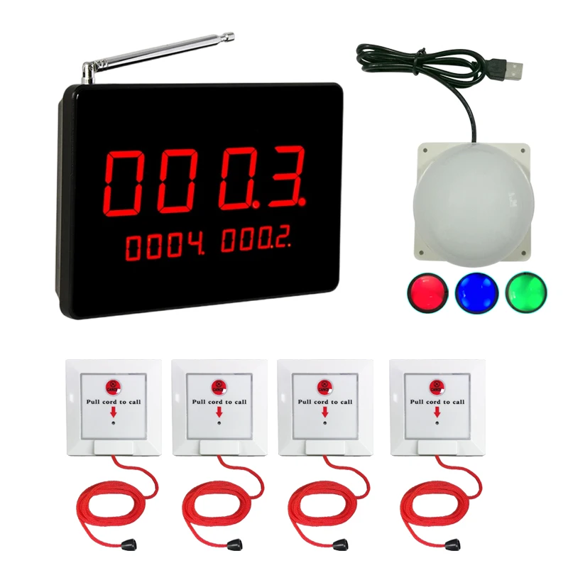 433mhz-Patient-Nurse-Panic-Call-Button-System-Wireless-Service-Bell ...