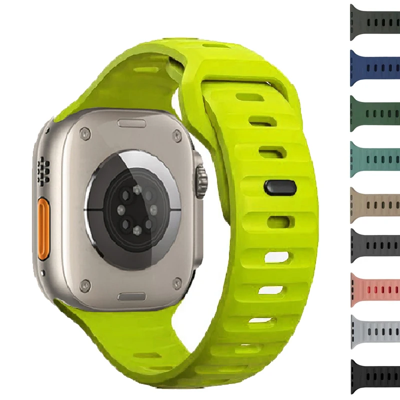 Silicone-Sport-Band-For-Apple-Watch-ultra-Band-49mm-40mm-41mm-42mm-49mm ...