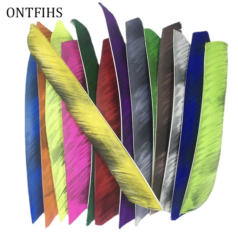 18-teile-los-Bogens-chie-en-Federn-Fletches-in-voller-L-nge-echte ...