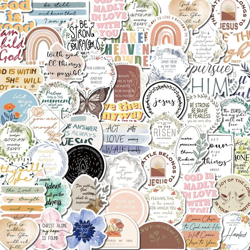 10-50Pcs-Jesus-Christian-Stickers-Religious-Bible-Laptop-Faith-Stickers ...