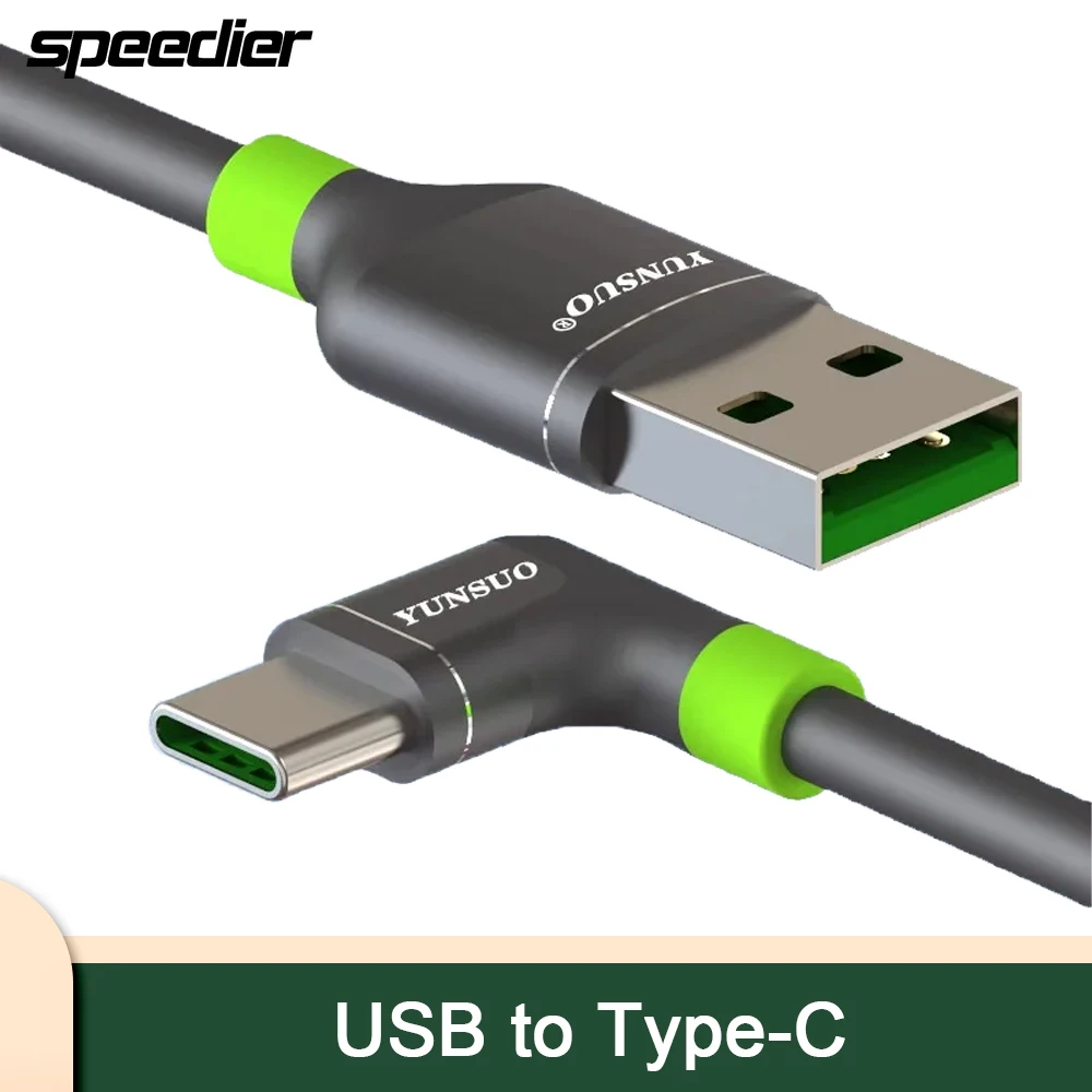 USB-To-Type-C-Elbow-7A-65W-80W-Ultra-long-Data-Transmission-Fast ...
