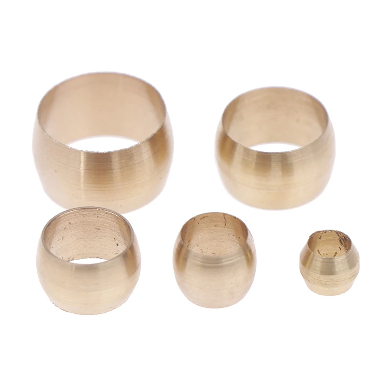 10Pcs-4-6-8-10-12-Mm-Tube-Brass-Ferrule-Compression-Copper-Sleeve-Seal ...