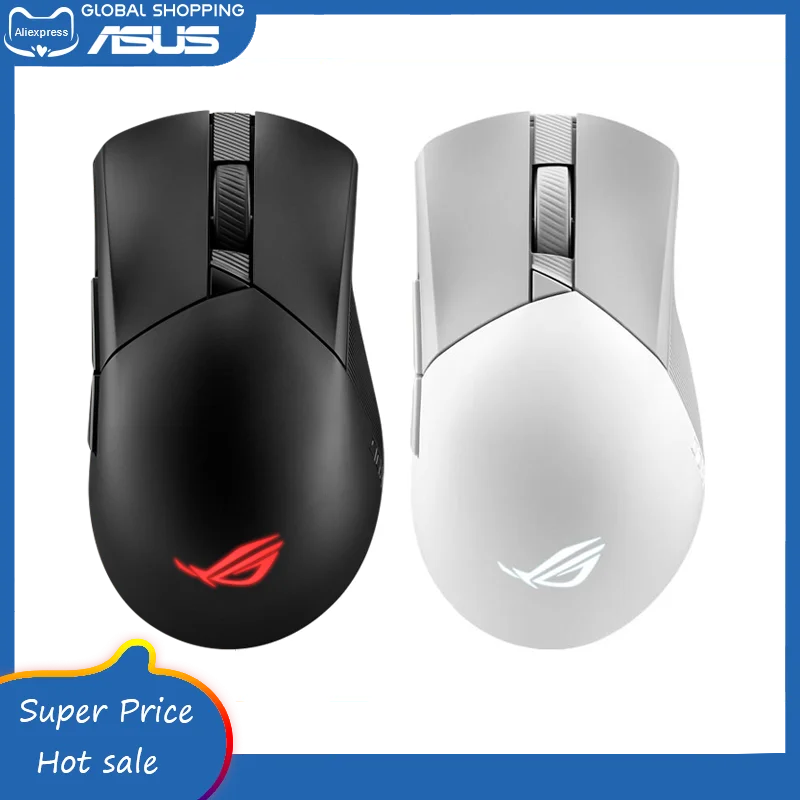 Asus ROG Gladius III Wireless AimPoint New Gaming Mouse Tri-Mode Connectivity 36000DPI Optical ...