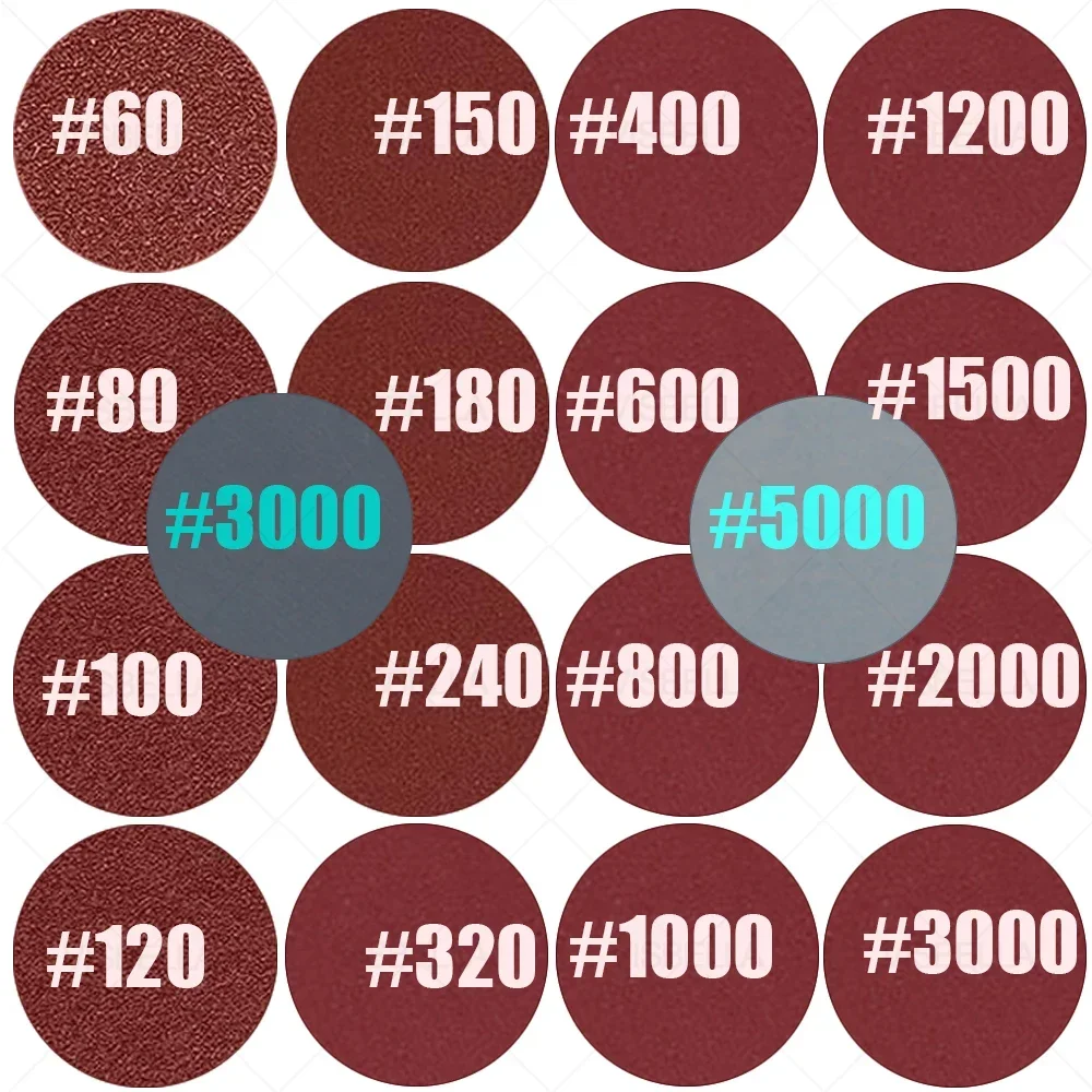 10PCS-Sandpaper-Round-Shape-Sanding-Discs-Self-adhesive-Abrasive-Tools ...