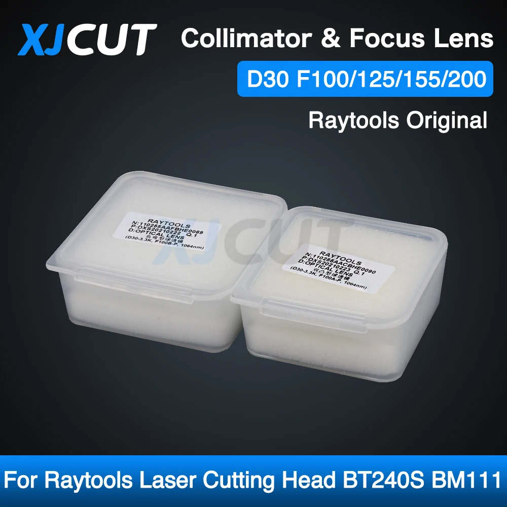 XJCUT Raytools Original Collimating Focus Lens D30 F100/125/150/200mm ...