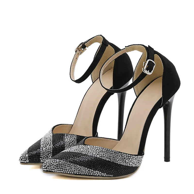 Liyke-Sexy-Pointed-Toe-12CM-Fetish-High-Heels-Slingback-Sandal-Female ...