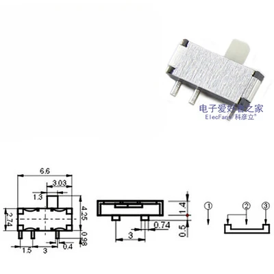10-Pieces-MSK-12C01-3-pin-2-speed-Handle-Height-1-5mm-Toggle-Switch ...