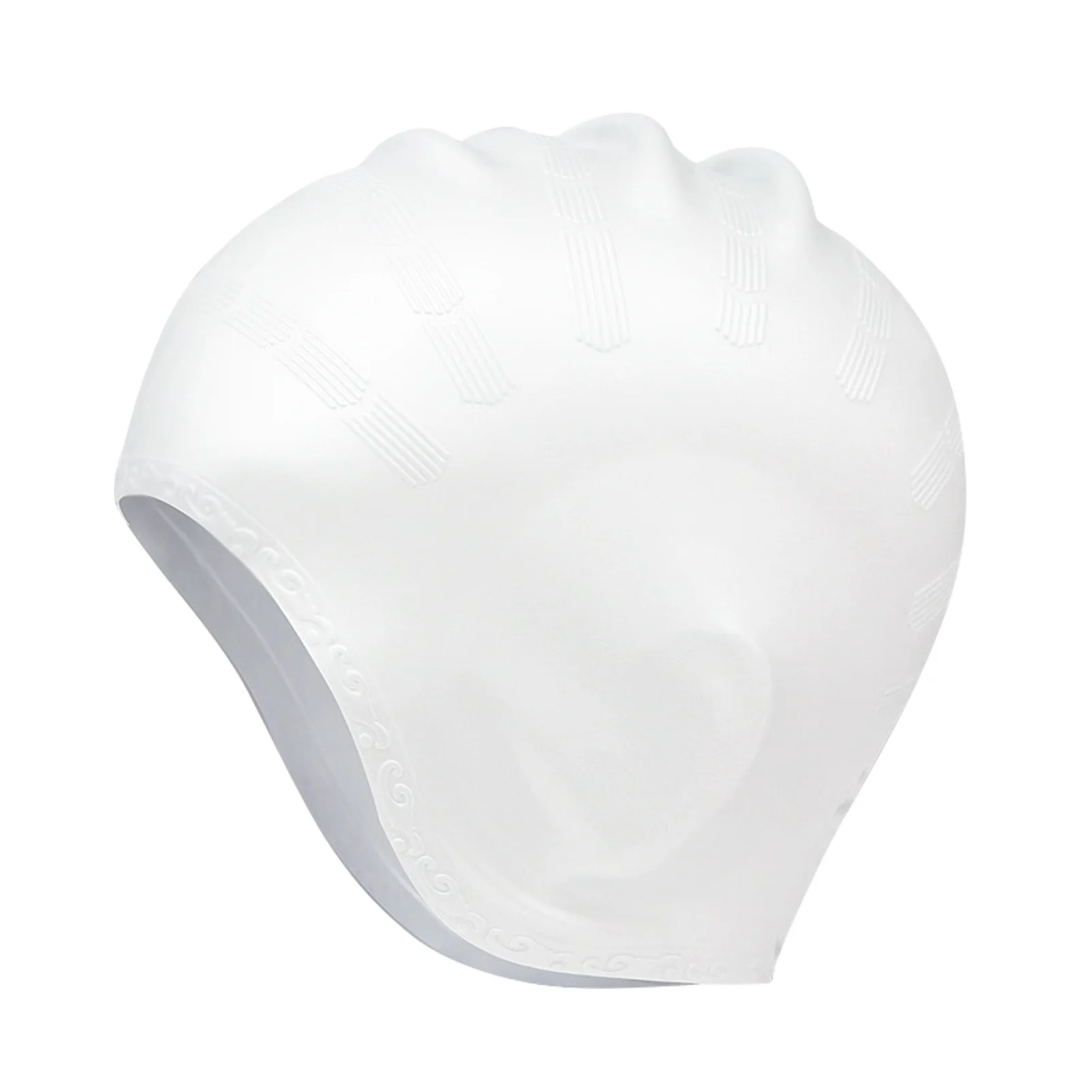 Women-Portable-Elastic-Soft-Silicone-Swim-Hat-Swimmer-Keep-Warm ...