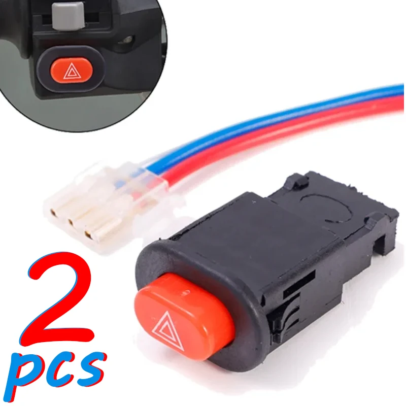 Motorcycle-Double-Flash-Switch-Hazard-Light-Switch-Button-Flash-Warning ...