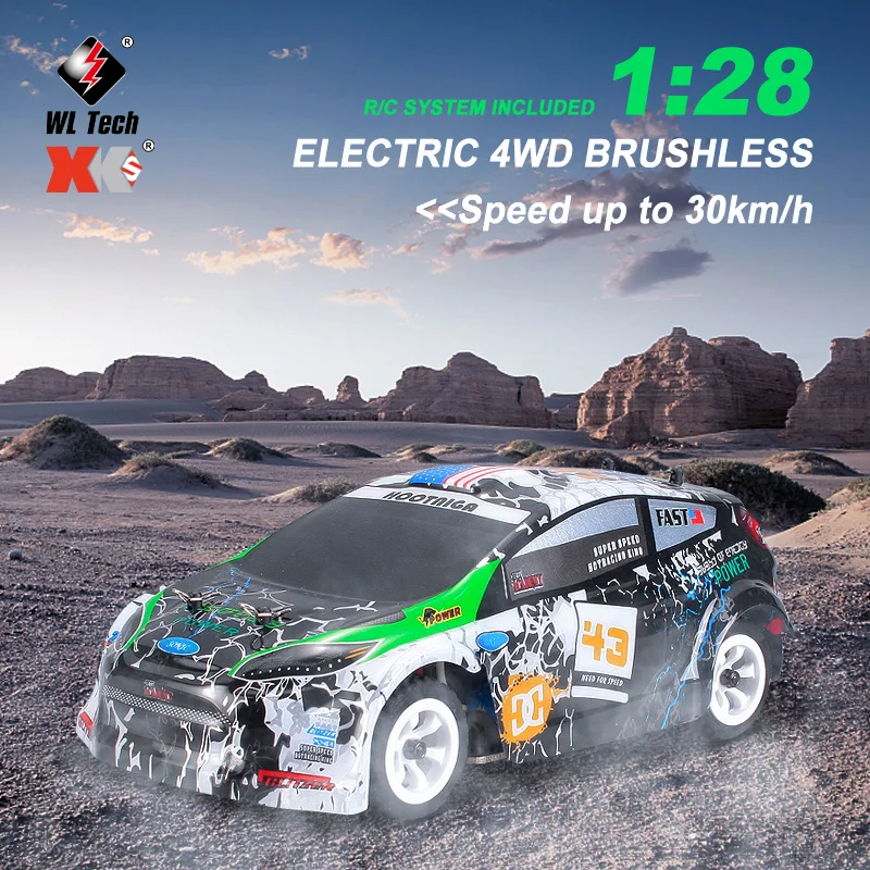 WLtoys 1/28 284131 K969 K989 RC 자동차, 2.4G 30 KM/H, 전기 고속, 원격 제어 레이싱 카 ...
