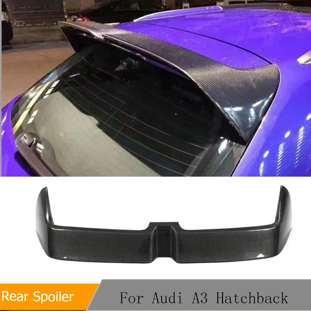 Real Carbon Fiber Rear Roof Spoiler Window Wings Lip For Audi S3 Rs3 A3 ...
