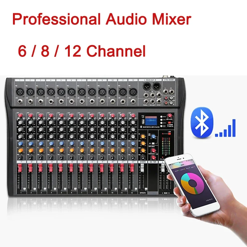 6-8-12-Channel-Professional-Audio-Mixer-Computer-Stage-Recording-USB ...