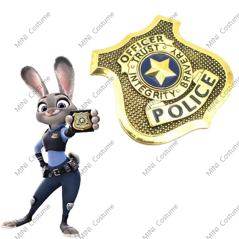 Zootopia-Accessories-Cosplay-Jewelry-POLICE-BADGES-Disney-Backpack-Jewelry-Judy-Hopps-Brooch ...