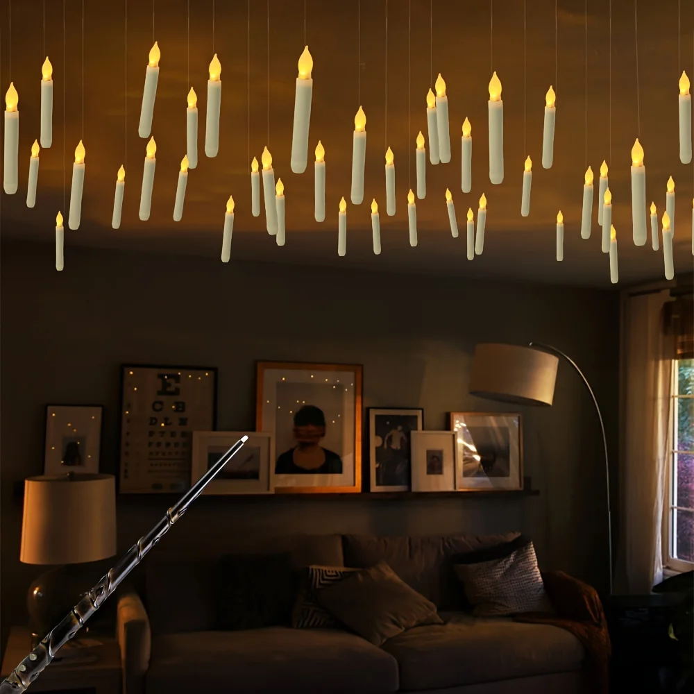 12pcs Floating Candles, Harry Wand-Inspired Remote-Controlled LED ...