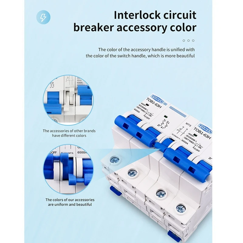 2P+2P MTS TOMZN AC Dual Power Manual Transfer Switch Circuit Breaker ...