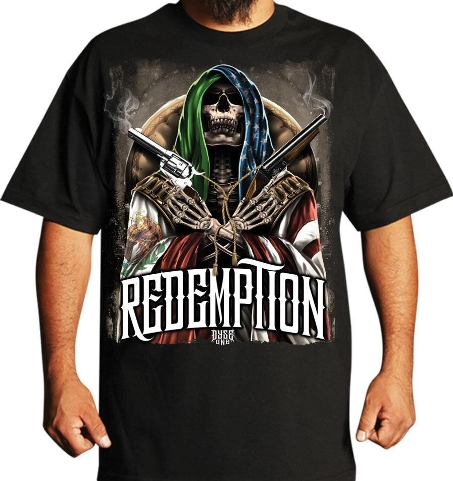 Redemption Mens Shirt Chicano Tattoo Art Dyse One - T-shirts - AliExpress