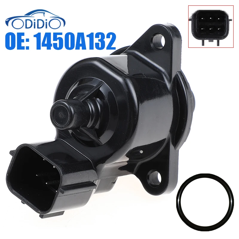 ODIDIO 1450A132 6 Pins Idle Air Control Valve For Mitsubishi Chrysler ...