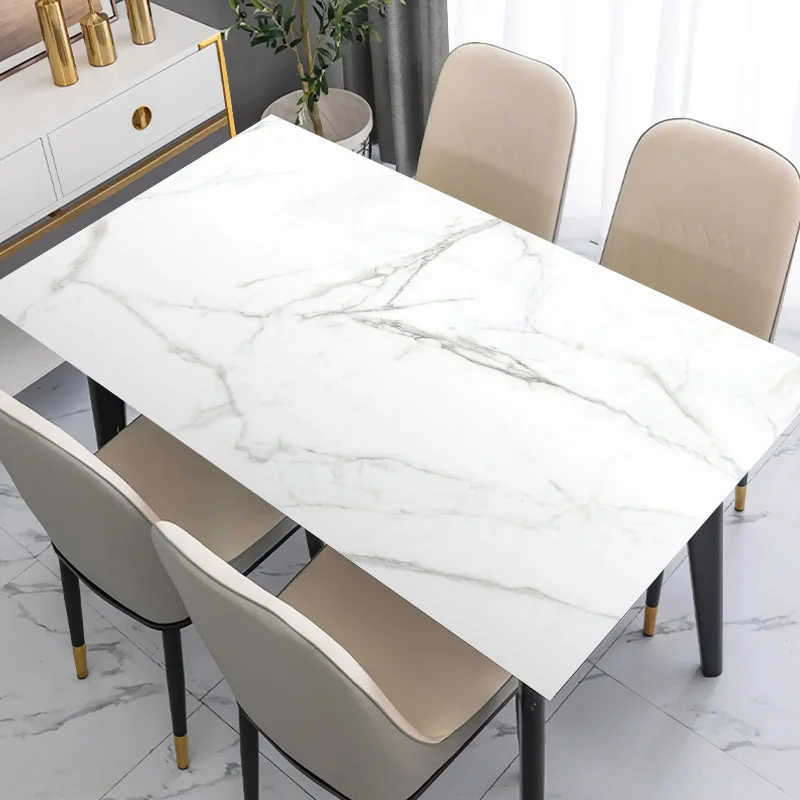 Waterproof-and-Oil-Resistant-Marble-Silicone-Tablecloth-Rectangle-Table ...