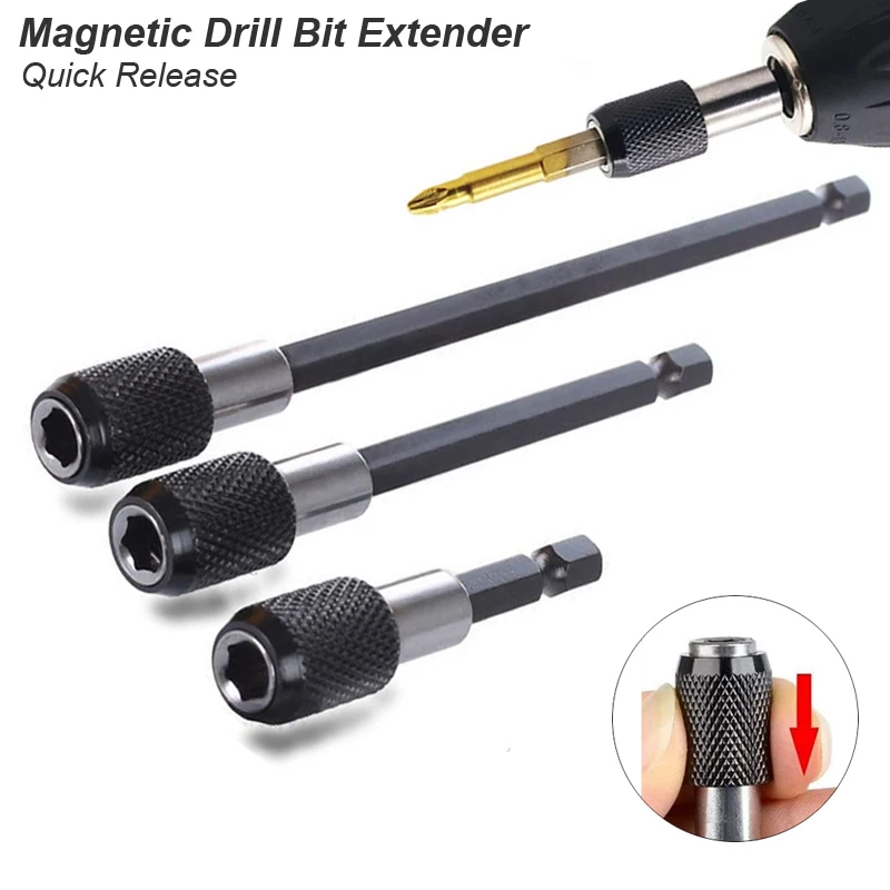 Hex-Drill-Bit-Holder-Magnetic-Quick-Change-Release-Adapter-Transfer ...