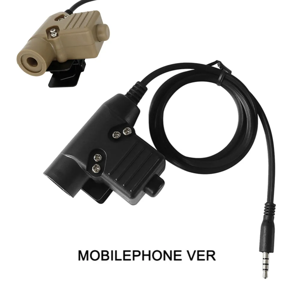 Tactical PTT U94 PTT MOBILE PHONE VER 1 Pin Plug Headphone Accessories ...
