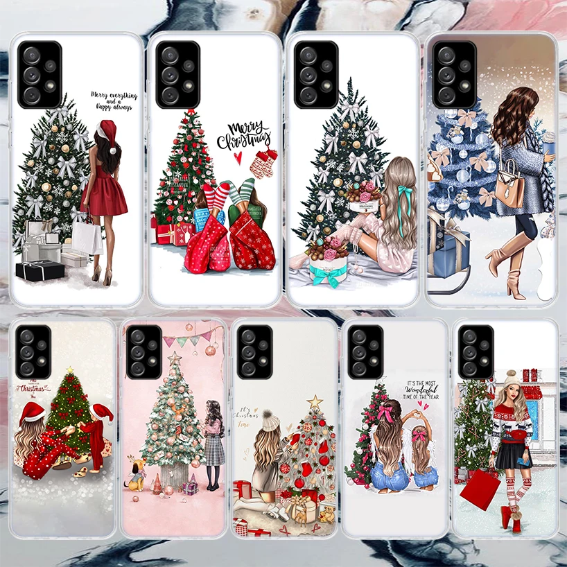 Christmas-Girls-Tree-Gift-Soft-Phone-Case-For-Samsung-Galaxy-A14-A13 ...