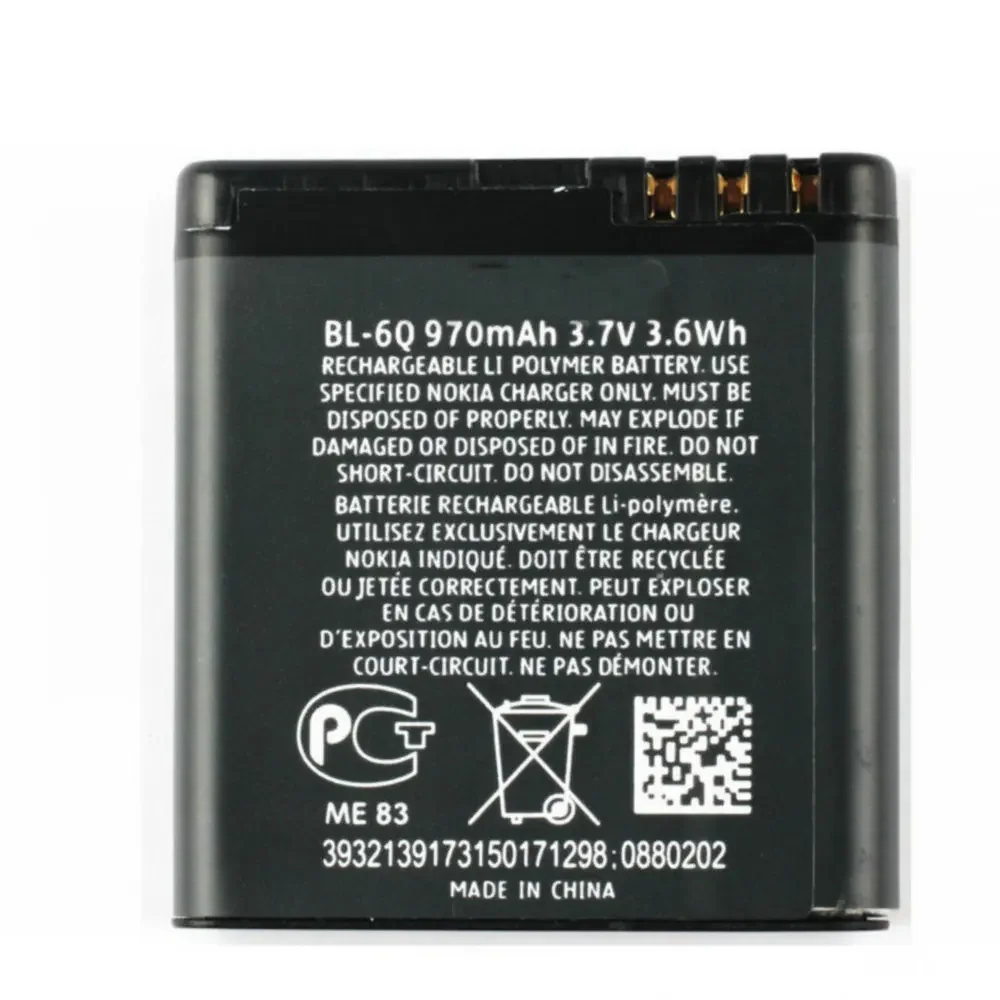 BL-6Q-batteries-970mAh-For-Nokia-6700-Classic-6700C-E51i-N82-N81-E51 ...