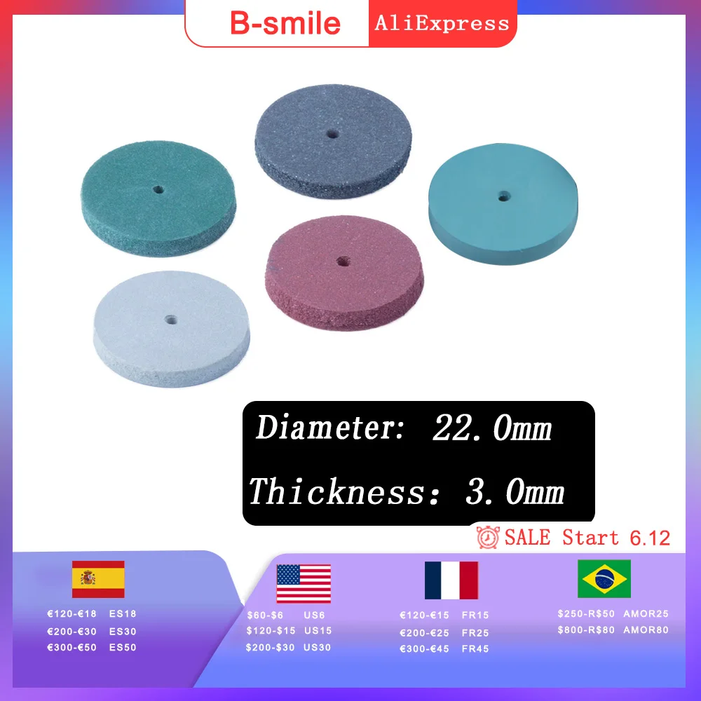 High Quality 100 Pcs/box Dental Laboratory Polishing Wheel Tool Bur ...